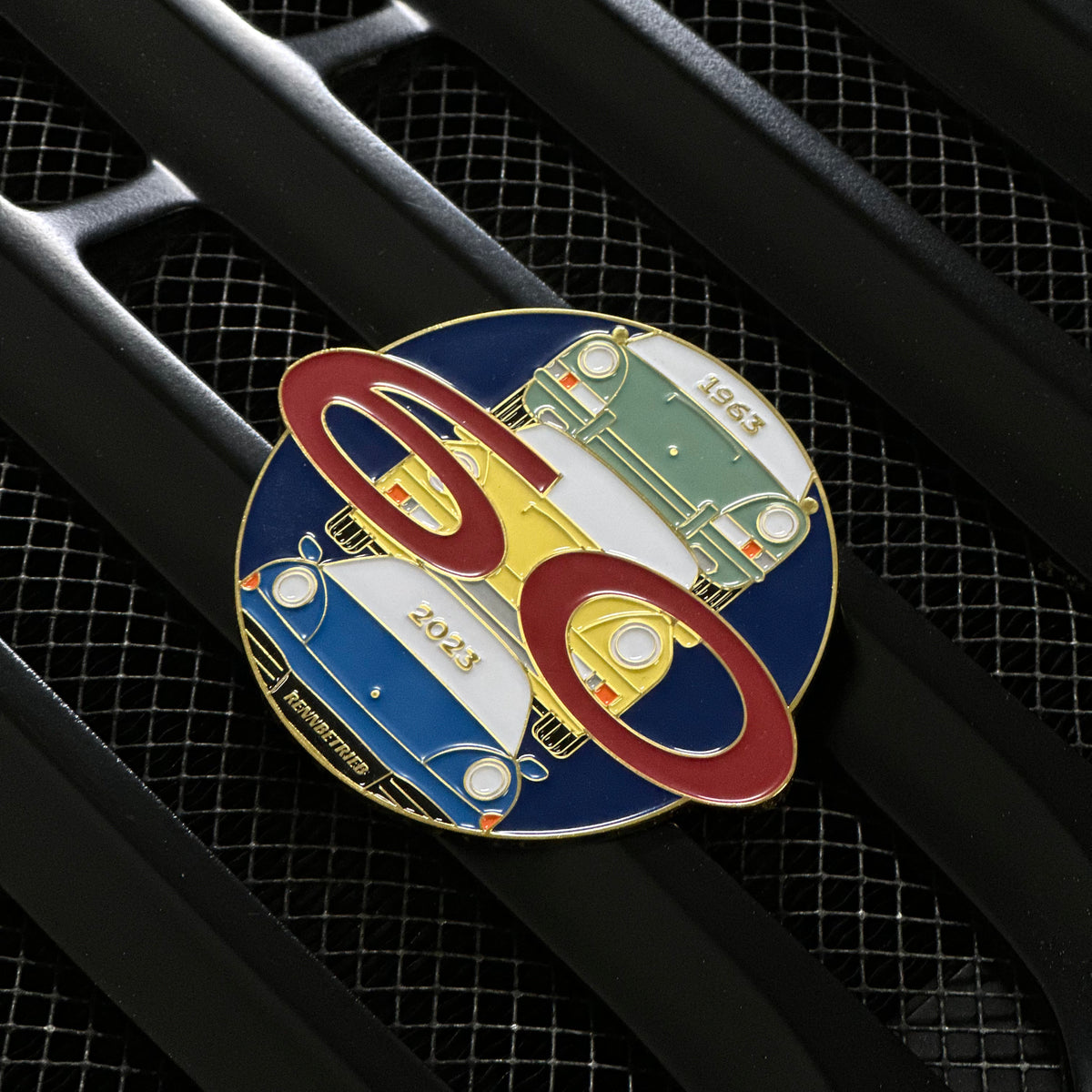 Enamel Car Grill Badge - Tribute Porsche 911 60th Anniversary – RENNBETRIEB