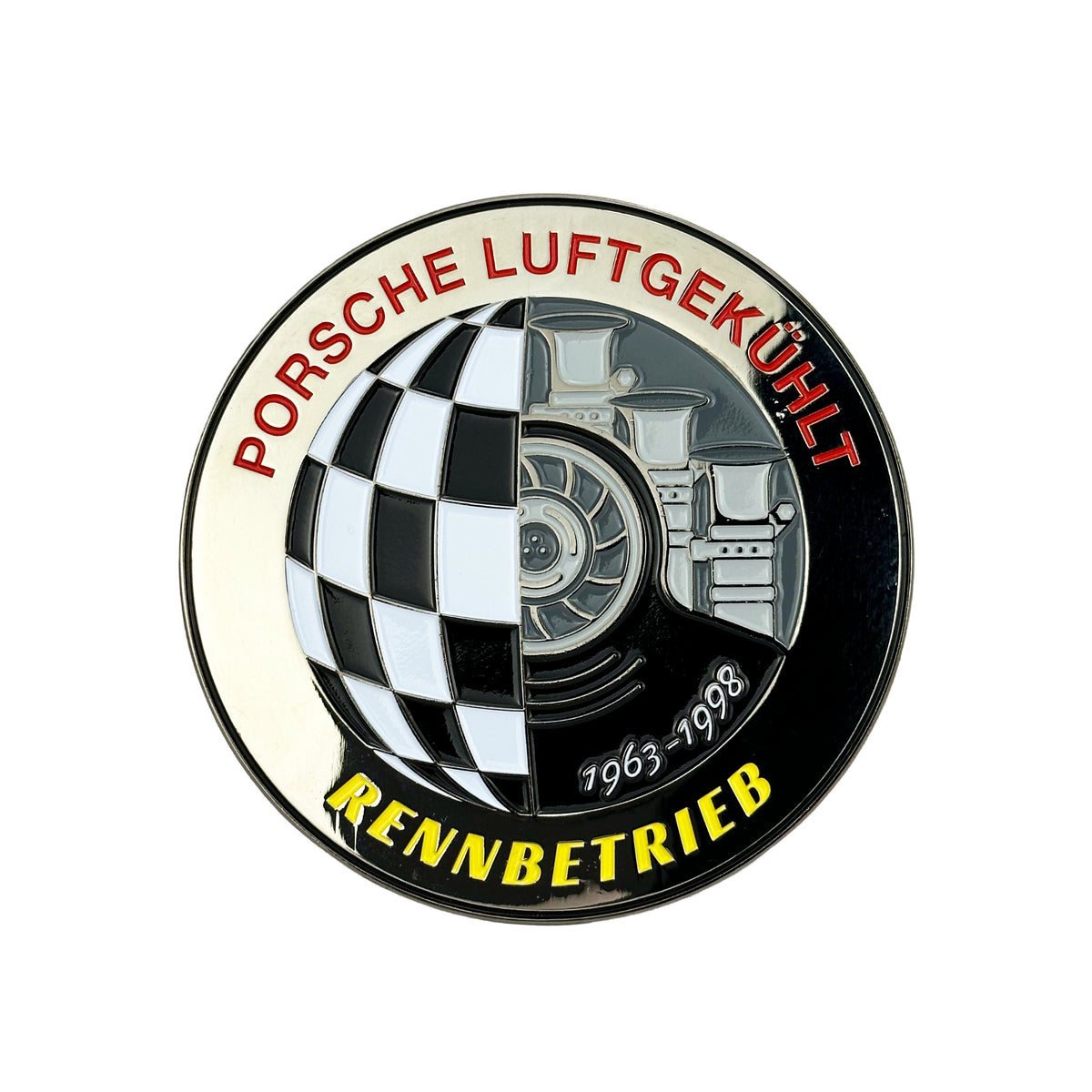 Enamel Car Grill Badge - Tribute to Air Cooled Porsche (Luftgekühlt ...